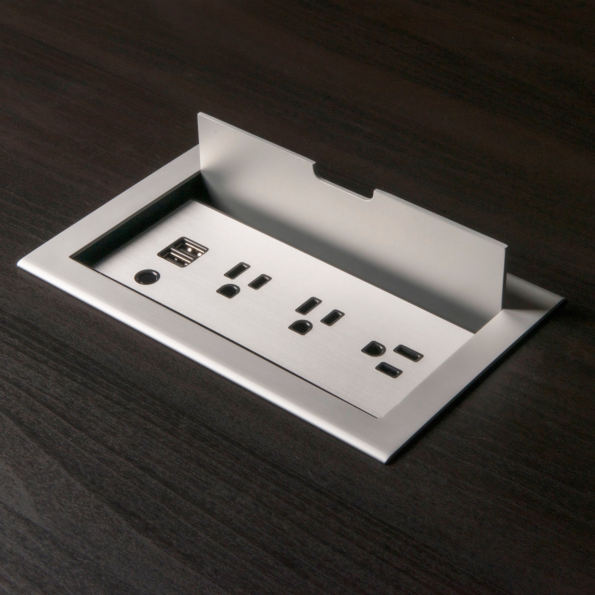 CubieFlip - In-Surface Power with a Flip Up Lid – Brandstand Products