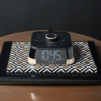CubieTime® - Hotel Alarm Clock with Dual USB Charging & 110V Outlets ...