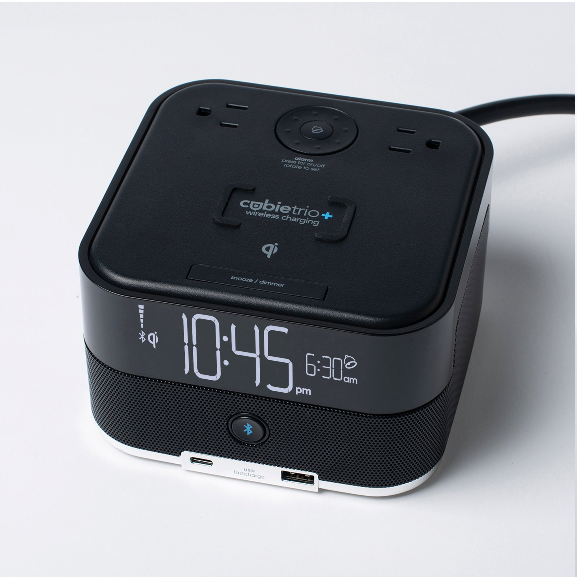CubieTrio+ - Alarm Clock, Qi Wireless Charging and Bluetooth® Speaker ...